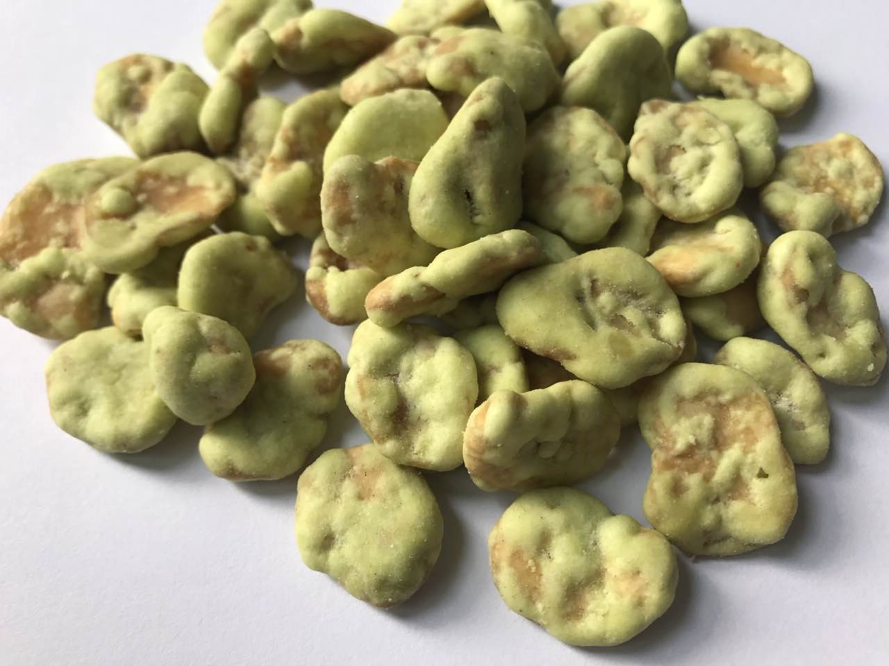 Casse-croûte agricoles de fève épicés, saveur rôtie sèche de wasabi de ...